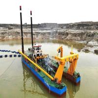 China 36000.000kg Package Gross Weight River Sand Suction Dredger with Cutter Head and Mud Pump for sale