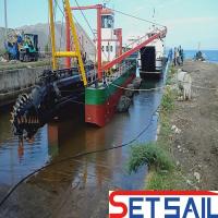 China 12 Inch Cutter Suction Dredger for Discharge Distance of 1200m Trolley Included for sale