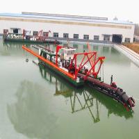 China 16 Inch Sand Pump Cutter Suction Dredger with 70kw Cutter Head Power and Anchore Rod for sale