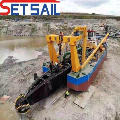 China Shijiazhuang Slurry Pump Diesel Engine Sand Vessel Cutter Suction Dredger for River Mud for sale