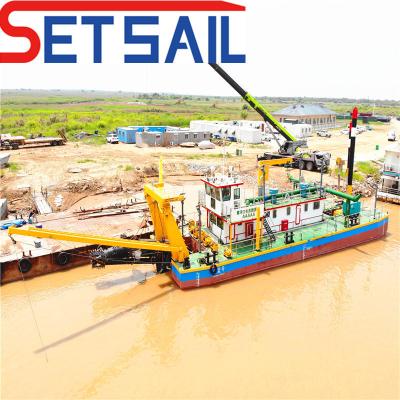 China 8mm Side Plate Thickness and Cumins 30 Kw Generator Power 16 Inch Cutter Suction Dredger for sale