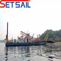 China Anchor Boom Diesel Engine Cutter Suction Dredger with Booster Station and Shipping Cost for sale