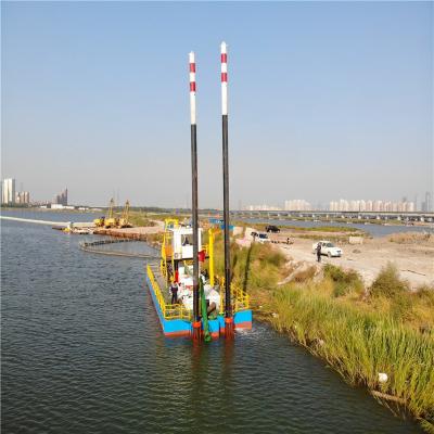 China Cummins 100kw-2000kw Auxiliary Engine Powered Cutter Suction Dredger for Europe River Mud for sale