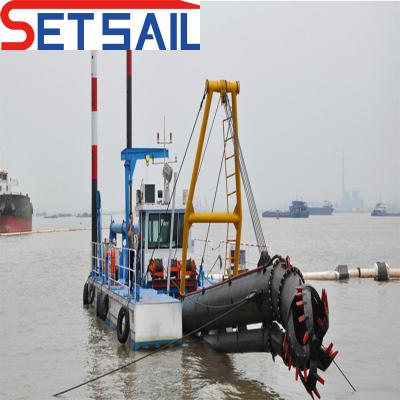 China Shipping Cost Electric Power 14 Inch Cutter Suction Dredger for River Mud Total Length 30m for sale