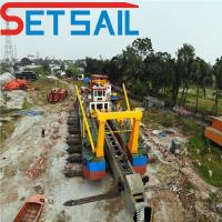 China 6-20mm Bottom Plate Thickness Underwater Sand Dredger with Cutter Head and Anchor Boom for sale