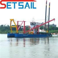 China 6-20mm Bottom Plate Thickness Underwater Sand Dredger with Cutter Head and Anchor Boom for sale