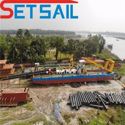 China 28-1000t Total Weight Hydraulic Cutter Suction Sand Dredging Machine with Siemens PLC for sale