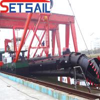 China US 14 Inch Cutter Suction River Sand Dredger with HDPE Pipe and 70kw-110kw Cutter Power for sale