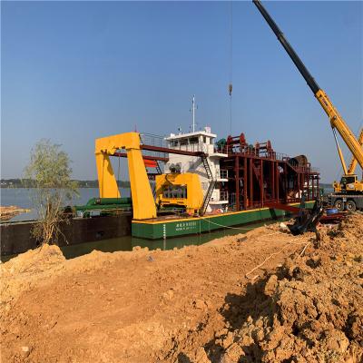 China Full Cutter Suction Dredger with Booster Station 250ND-800ND Pump Size and 39-65m Head for sale