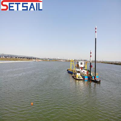 China Max. Discharge Distance Over 5 Kilometer Diesel Engine Hydraulic Lake Mud Dredging Machine for sale