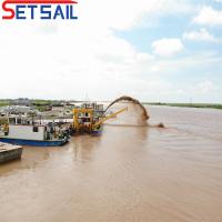 China Shijiazhuang River Sand Pump 12 Inch Cutter Suction Mud Dredger 1450mm Cutter Head for sale