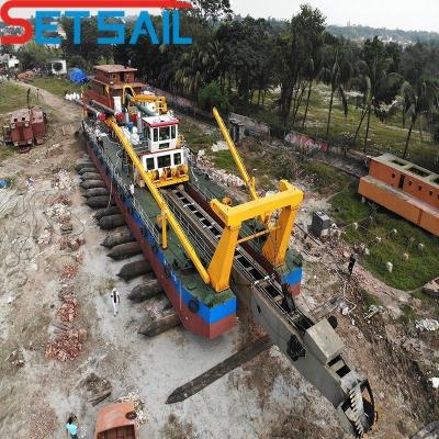 China Shijiazhuang Sand Pump Rexroth Hydraulic 12 Inch Cutter Suction Dredger for River Mud for sale