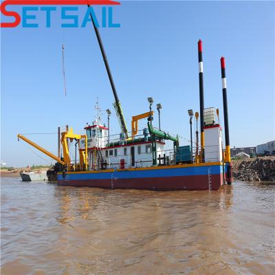 China 53 Meter Head Full Automatic Hydraulic Control 12 Inch Cutter Suction Gravel Dredger for sale
