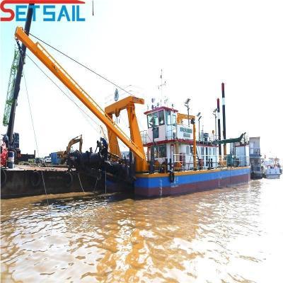China 12 Inch Cutter Suction Mud Dredger with 108kw Diesel Power and Heavy Duty Cutter Head for sale