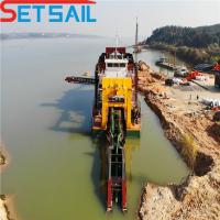 China Cummins 160kw-3000kw Cutter Suction Dredger Mining Machinery with Gold Agitate Chute for sale