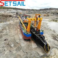 China Cummins 160kw-3000kw Cutter Suction Dredger Mining Machinery with Gold Agitate Chute for sale
