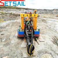 China Cummins 160kw-3000kw Cutter Suction Dredger Mining Machinery with Gold Agitate Chute for sale