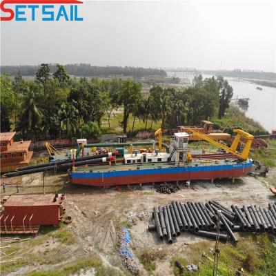 China 12inch Cutter Suction Sand Dredger with Mornitoring System and 108kw Cutter Head Power for sale