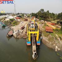 China Cumins 122kw Auxiliary Engine Power 10 Inch Cutter Suction Sand Dredger with Carriage for sale