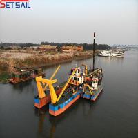 China Cumins 122kw Auxiliary Engine Power 10 Inch Cutter Suction Sand Dredger with Carriage for sale