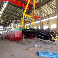 China Cumins 122kw Auxiliary Engine Power 10 Inch Cutter Suction Sand Dredger with Carriage for sale