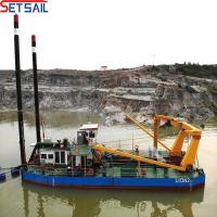 China Cumins 122kw Auxiliary Engine Power 10 Inch Cutter Suction Sand Dredger with Carriage for sale