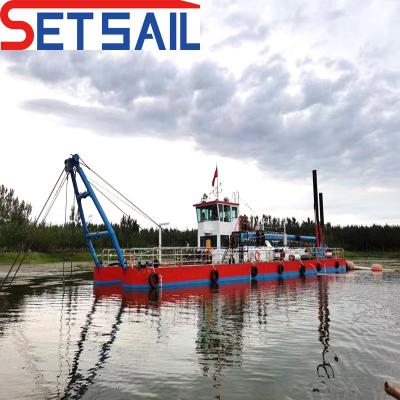 China Latest Technology Sand Pump Dredger with Anchor Boom Cumins Engine and Stanford Generator for sale
