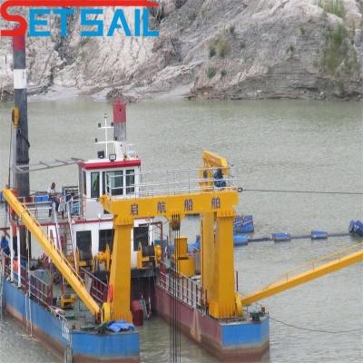 China 8 Inch Cutter Suction Sand Dredger with Anchor Boom and 800 Meter Discharge Distance for sale