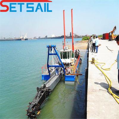 China Diesel Cutter Suction Gravel Dredger with Flow Meter and 500kw Maximum Cutter Head Power for sale