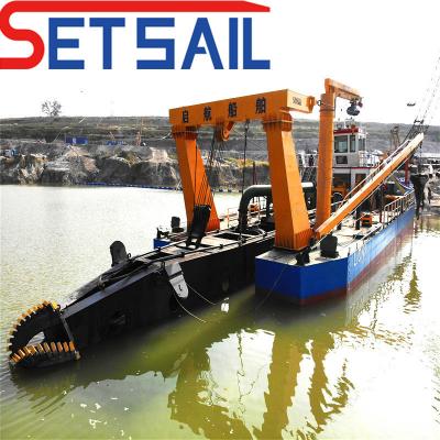 China QHCSD-227 Full Hydraulic Spud Carriage Cutter Suction Dredger with Customized Request for sale