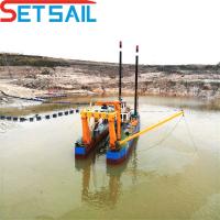 China 8 Inch Cutter Suction River Sand Dredger with Carriage Total Height 1.48m Total Weight 85t for sale