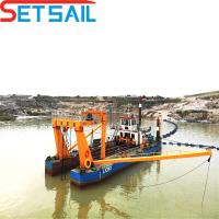 China 8 Inch Cutter Suction River Sand Dredger with Carriage Total Height 1.48m Total Weight 85t for sale