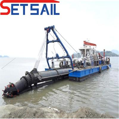 China 46 Meter Head Shijiazhuang Sand Pump 8inch Cutter Suction Dredger with Mornitoring System for sale