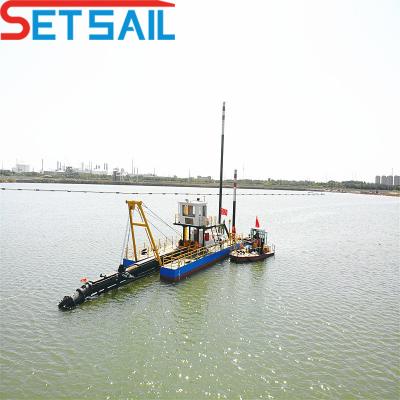 China 800 Meter Discharge Distance 8 Inch Cutter Suction Sand Dredger with Stable Sand Pump for sale