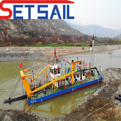 China Diesel Engine Cutter Suction Dredger Machinery with Spud Carriage and Shipping Cost for sale