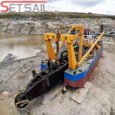 China 1900cm * 380cm * 250cm Full Hydraulic Control System Cutter Suction Dredger for Dredging for sale
