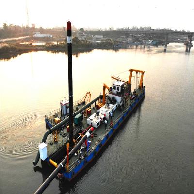 China Dredging Depth 8m-30m Set Sail River Sand Cutter Suction Dredger with Hydraulic Pump for sale