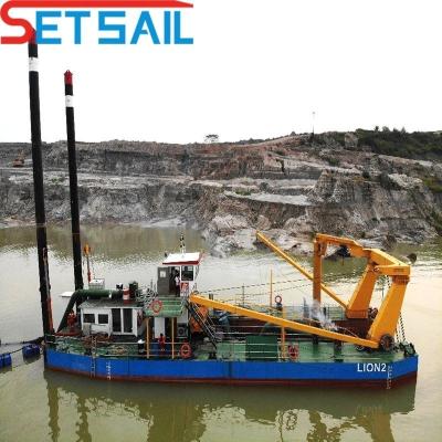China US Cumins 160kw Diesel Engine 6 Inch Cutter Suction Dredger for River Sand Promotion for sale