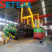 China CTN Slot Type Diesel Engine Cutter Suction Sand Dredger with 50kw-600kw Cutter Head for sale