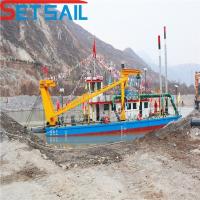 China Hydrocyclone Diesel Engine River Sand Dredger with Underwater Pump and CTN Slot Type for sale