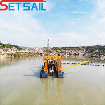 China 6 Inch Diesel Powered River Sand Dredger with Cutter Head and Shijiazhuang Sand Pump for sale