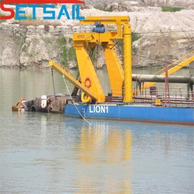 China Hydraulic Control 6 Inch Cutter Suction Dredger with Spud and 38kw Cutter Head Power for sale