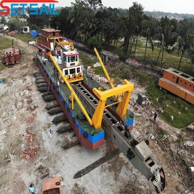 China Shijiazhuang Sand Pump 6 Inch Cutter Suction Dredging Ship with and 450m3 Water Flow for sale