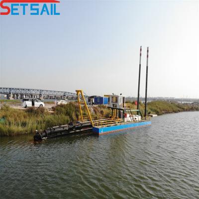 China Diesel Engine Power Cutter Suction Dredger with Depth Sounder 30-Day Return Policy for sale