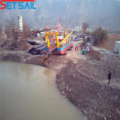 China Spud Carriage High Speed Sand Pump Cutter Suction Dredger for Large-scale Dredging for sale
