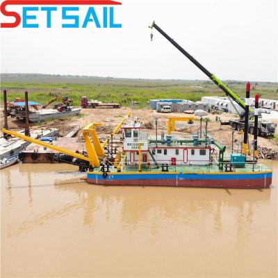 China Hydraulic Canal Port Dredging Cutter Suction Dredger with HDPE Sand Pipe Material for sale