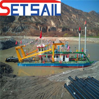 China 380t Diesel Engine Cutter Suction Dredger with 9000m3 Water Flow and 26inch Cutter for sale