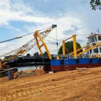 China Diesel Engine River Sand Pump Cutter Suction Dredger Machinery for Sand Processing for sale