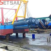 China River Sand Pump and Diesel Cutter Suction Dredging Machine Total Length 18-50 Meter for sale