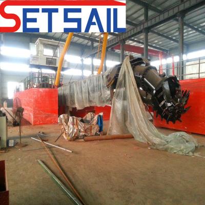 China Diesel Cutter Suction Sand Dreger with Underwater Pump 7000m3 Water Flow CTS Slot Type for sale